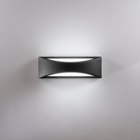 FAN LED-W-WEISS-NER Venkovní nástěnné svítidlo LED WEISS hliník černá 16W 1800LM CCT IP54 35x12x11,3 cm - FANEUROPE
