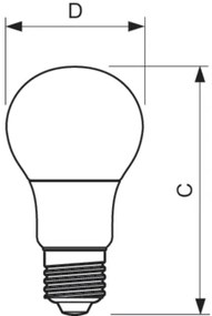 LED žárovka E27 Philips A60 5W (40W) teplá bílá (3000K)