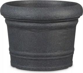 Velký květináč Scheurich Venice 45 cm Schwarz Granit, černý, celoroční granit