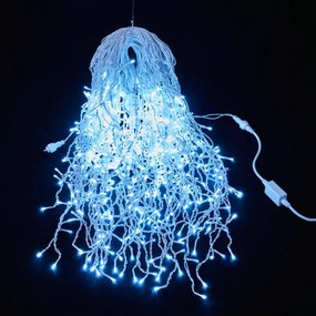 Vánoční světýlka LED záclona FLASH modrá 500 LED