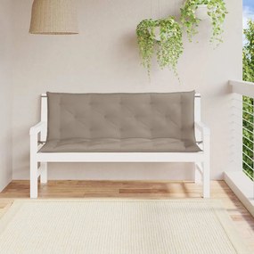 Poduška na zahradní lavici taupe 150x(50+50)x7 cm látka oxford 315024