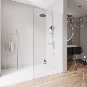 Sprchová zástěna Walk-In EX102-2 - 10mm sklo - Nano ochrana - profil chrom - výška 220cm - různé šířky