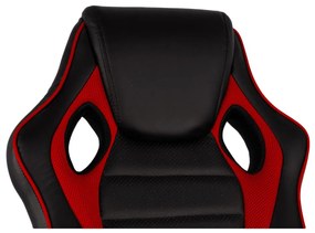 Herní židle NEOSEAT NS-015 TEX černo-červená