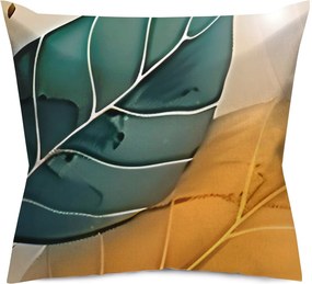 SATÉNOVÝ POVLAK NA POLŠTÁŘ SATYNLOVE PREMIUM 40X40 CM LISTY