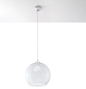 Závěsné svítidlo Ball, 1x transparentní skleněné stínítko