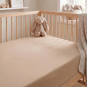 Kvalitex Jersey dětské prostěradlo světle béžové 60x120cm