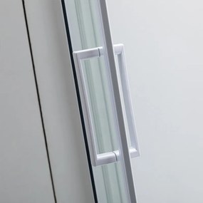 BPS-koupelny Asymetrický sprchový kout MAJA WH L 115x85 cm levý, bílý/transparent v setu s hlubokou sprchovou vaničkou