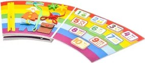 2KIDS TOYS Activity board Duha / Senzorická hračka / od 3 let