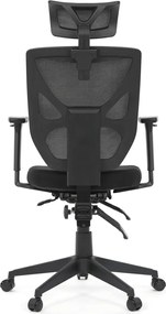 Ergonomická kancelářská židle EVRON - černá síťovina