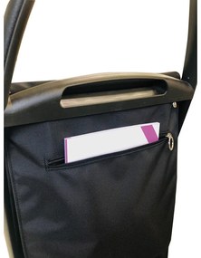 Nákupní taška na kolečkách 53 l Com Tweed Polar Black Tube – Rolser