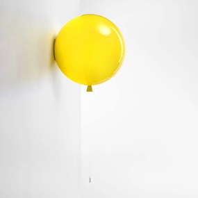 Nástěnná skleněná svítidla Memory Wall připomínající nafukovací balónky Barva: Žlutá, Průměr: 250 mm, Sklo: Lesklé