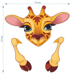 Samolepka k vypínači Varianty: Žirafa
