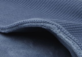 Deka pletená / fleece 75x100 cm Basic Knit Jeans Blue