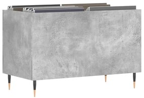 Skříňka na LP desky betonově šedá 74,5x38x48cm kompozitní dřevo
