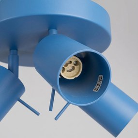 Sollux Lighting Stropní svítidlo RING 3P azurové