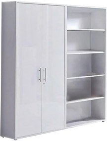 XXXLutz SKŘÍŇ NA ŠANONY, šedá, bílá, 168,8/185,6/33 cm MID.YOU - Online Only kancelářský nábytek - 001067007504