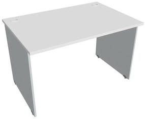 Stůl pracovní rovný 120 cm - Hobis Gate GS 1200 Dekor stolové desky: bílá, Dekor lamino podnože: šedá