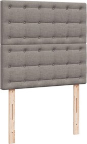 Box spring postel s matrací taupe 90x190 cm textil 3292661