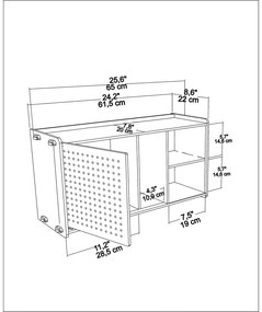 Nástěnná knihovna v dekoru dubu v přírodní barvě 65x30 cm Sima – Kalune Design