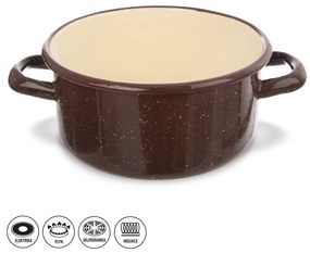 Kastrol smalt BROWN 1,5 l TM3