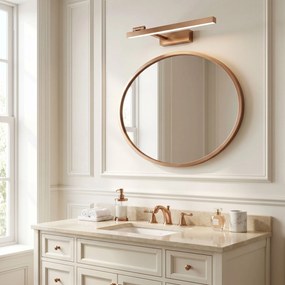 Toolight Rea, Koupelnové nástěnné LED svítidlo SWE037-1W 40cm BRUSH COPPER, OSW-20137