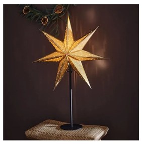 Markslöjd 705795 - Vánoční dekorace GLITTER 1xE14/25W/230V 65 cm černá/zlatá
