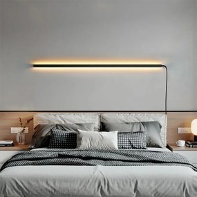 Toolight Toolight, LED nástěnné svítidlo 150cm, 20W, 3000K, LHJ066-W, černá matná, OSW-60034