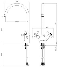 Cooke & Lewis Kuchyňská baterie Torc