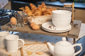 Béžová bavlněná utěrka Your Favorite Breakfast - 50*70 cm