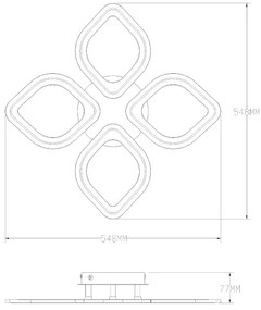 Zuma Line MS236040R-BK-LED Stm.svítidlo ILLUMIA LED/30W/230V 3000-6000K černá+DO