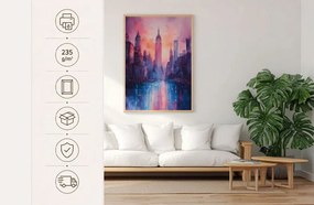 Město snů - obraz - Barevná metropole v uměleckém stylu 25 - A4 – 210 × 297 mm - 159 Kč