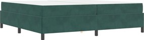 Rám postele Tmavě zelená 200 x 200 cm textil 3399087