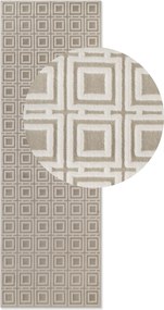 ELLE Decoration, Běhoun Perles 106191 Cream z kolekce Elle, 80x240, béžová, ložnice