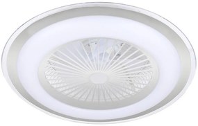 Stropní světlo brilagi ronda led/48w/230v, stmívatelné s ventilátorem, stříbrné + do