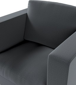 Potah na křesko IKEA Karlanda, krátký barva šedá látka sametová
