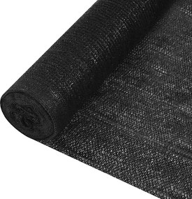 Stínící tkanina černá 1,5 x 25 m HDPE 150 g/m² 149342