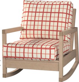 Potah na křeslo IKEA Lillberg barva červená látka vzorované