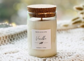 Velká sójová vonná svíčka vůně Vanilka