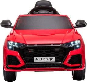 LEAN CARS Elektrické autíčko Audi RS Q8 LED MP3 dálkové ovládání červené