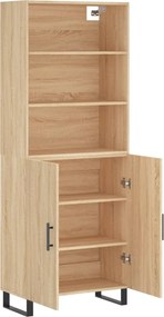 Skříň highboard dub sonoma 69,5 x 34 x 180 cm kompozitní dřevo 3189280