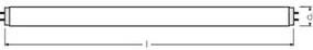 Zářivková trubice OSRAM NATURA L 36W/76 T8 G13 teplá bílá 3500K 1200mm