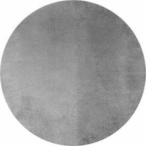 Ayyildiz, Kusový koberec Joy 1400 silver kruh, 200x200 (průměr) kruh, šedá, chodba / předsíň