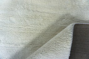 BE Koberec Microsofty 8301 WHITE - bílý obdélníkový Rozměr: 60x100 cm