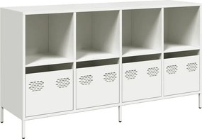 Příborník bílý 135 x 39 x 73,5 cm ocel válcovaná za studena 3307166