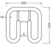 LED žárovka GR8 LEDVANCE DULUX LED SQUARE EM/230V 13W (28W) teplá bílá (3000K)