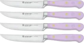 Wüsthof Sada 4 nožů na steaky Classic Colour 12 cm Purple Yam / rovné