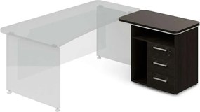 Přístavný kontejner TopOffice 90 x 55 cm, pravý, wenge
