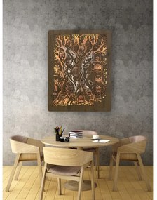 Li-Go "Pohádkový strom" světelný obraz 230V 72x93cm provedení povrchu: dub