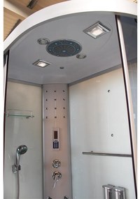 BPS-koupelny Hydromasážní box HYD-A04 120 SA L, 120x80 levý se saunou