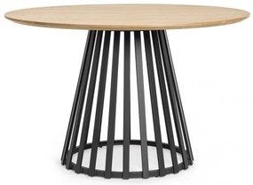 BIZZOTTO Jídelní stůl CILLIAN černý 120 cm 0732247